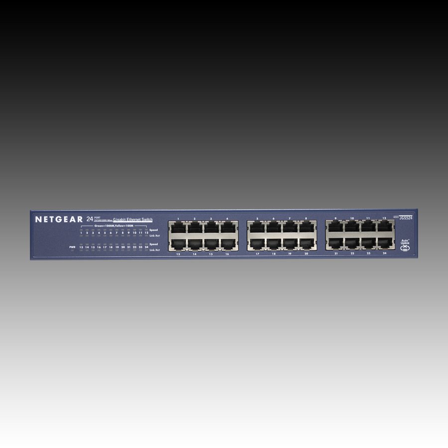 Switch NETGEAR 24 x 10/100/1000 Ethernet Switch Rack-mountable ...