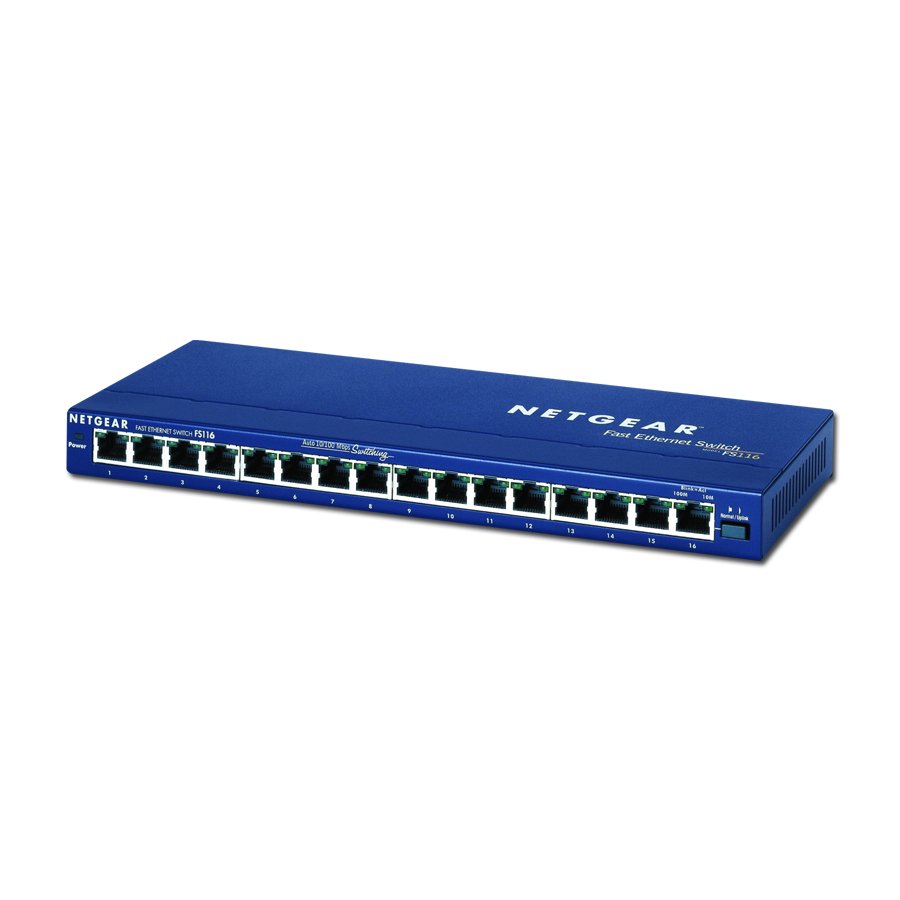 Switch NETGEAR ProSafe FS116 (16 x 100/10Mbps, Desktop, MDI/MDI-X ...