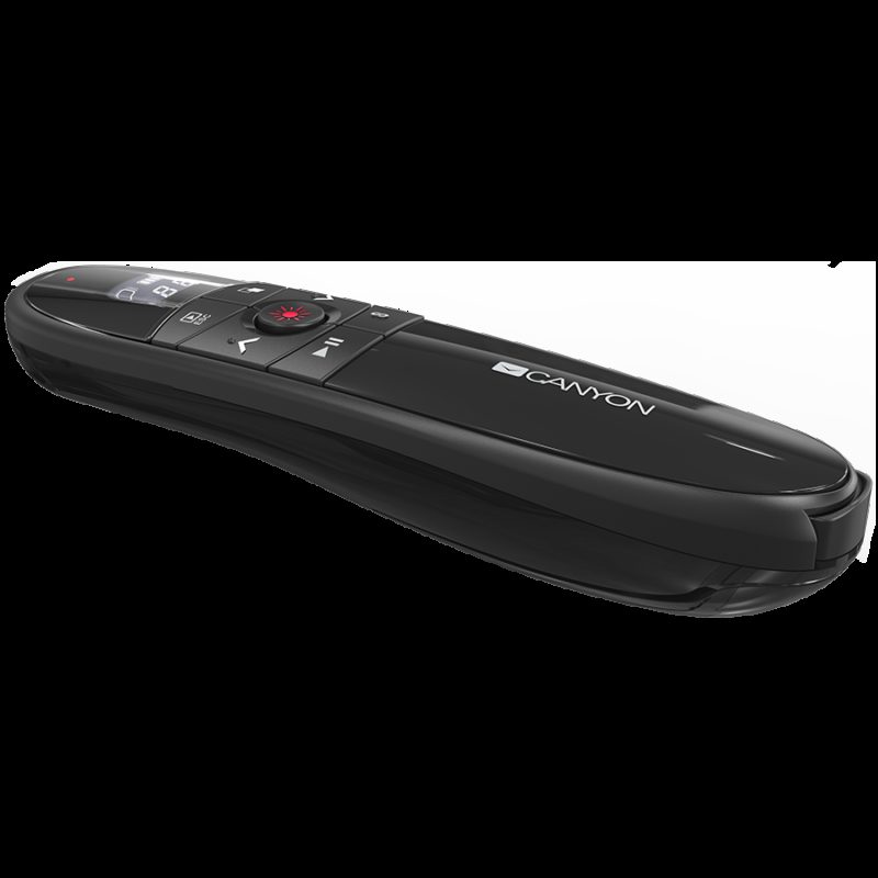 CANYON 2.4Ghz laser wireless presenter, red laser indicator, LCD ...