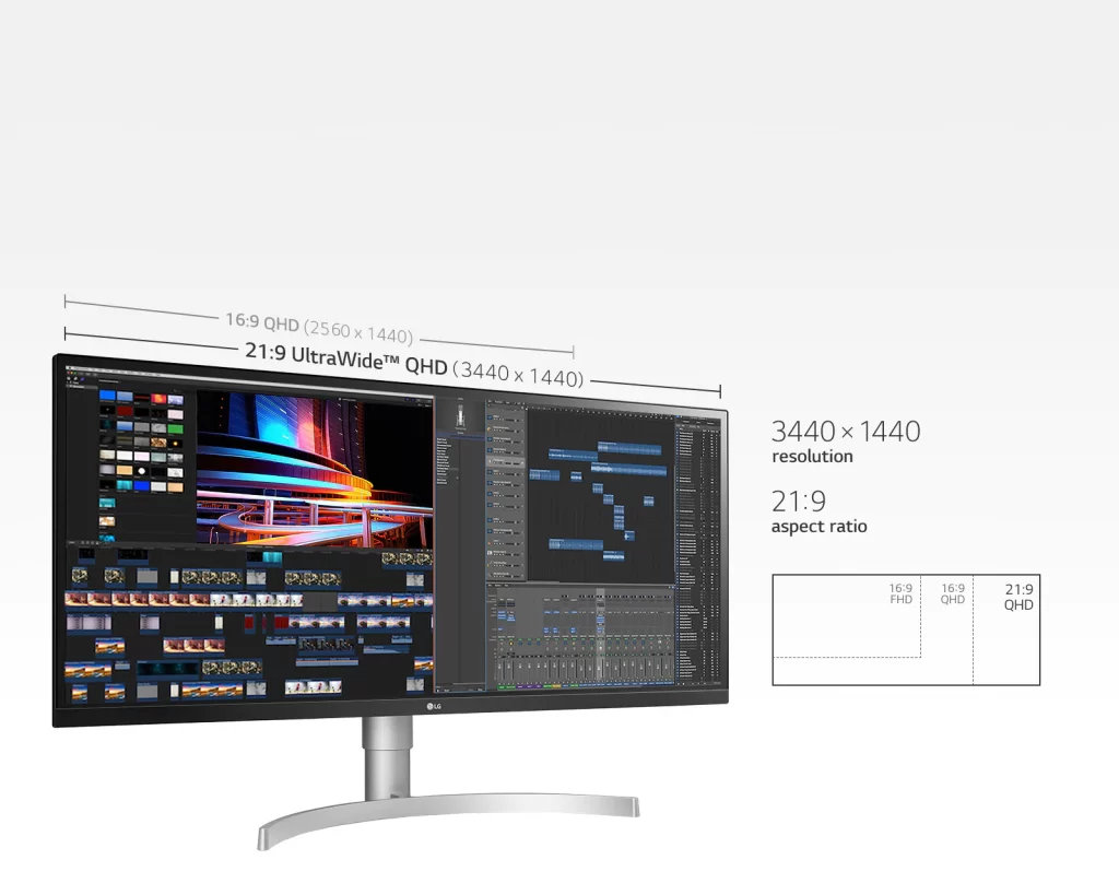 LG 34WL850-W monitor, 34", QHD, HDR, FreeSync, IPS - Megabajt.hr